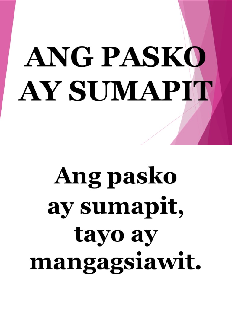 Ang Pasko Ay Sumapit | PDF