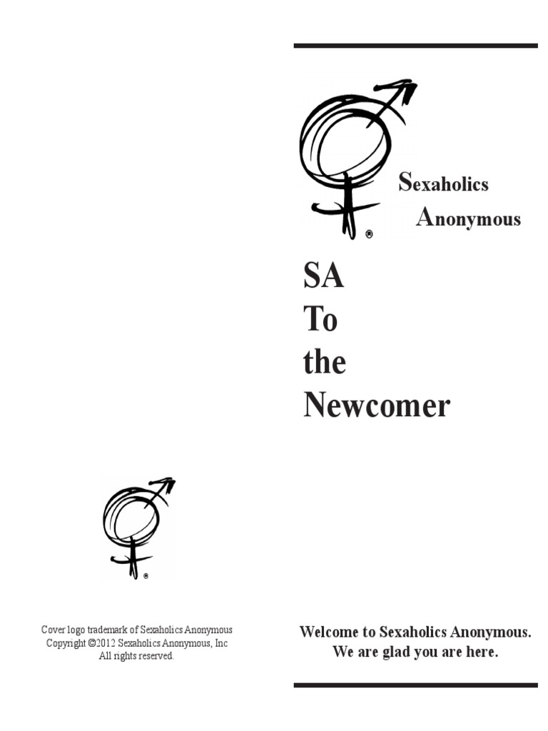 SA To The Newcomer: Exaholics Nonymous | PDF | Twelve Step Program ...