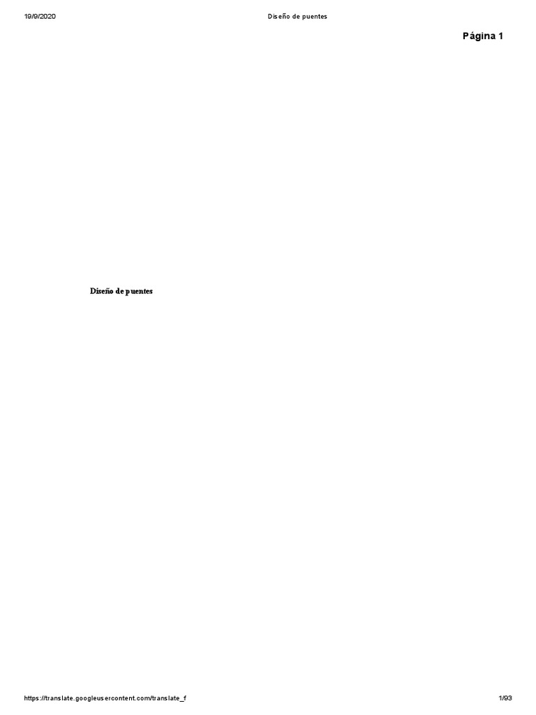 Diseño De Puentes 1 Pdf Puente Diseño