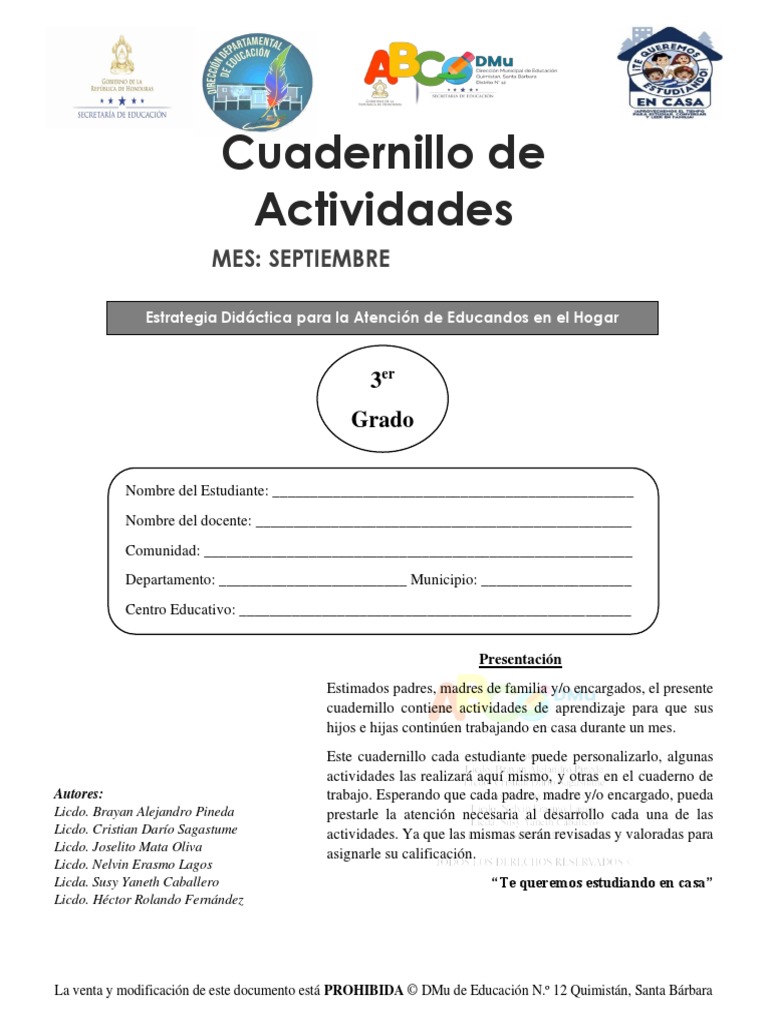 Cuadernillo 3ro 3 | PDF