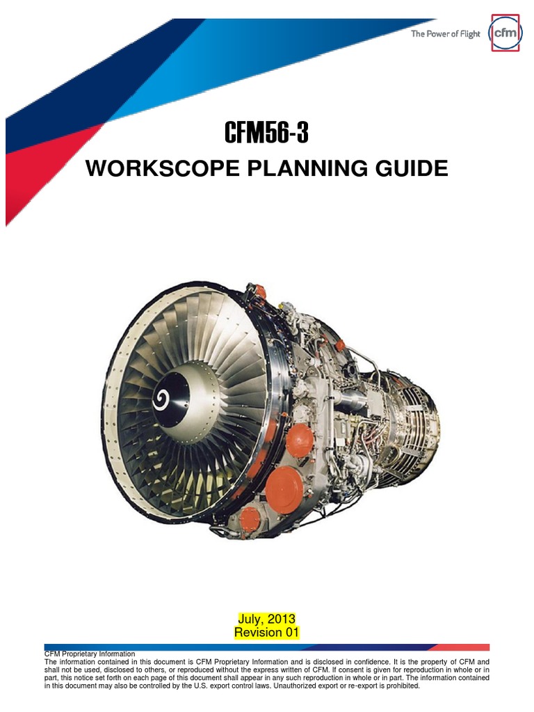 CFM56-3 Engine Workscope Planning Guide | PDF | Turbine | Reliability ...