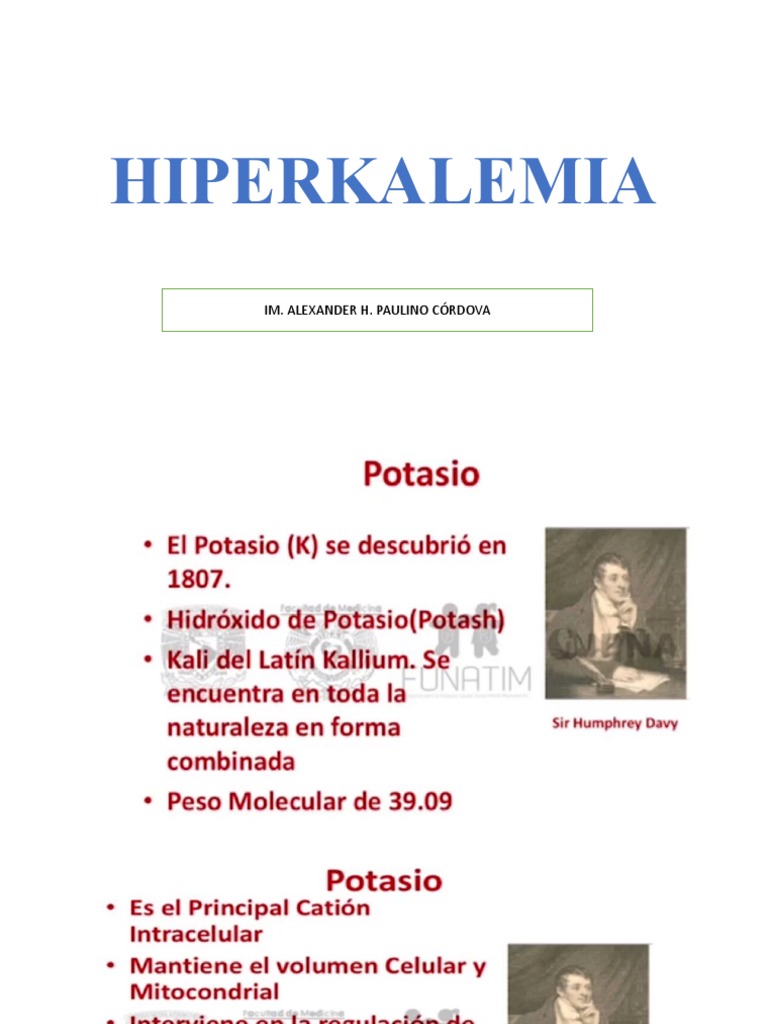 Hiperkalemia - Medicina Interna | PDF | Salud y bienestar