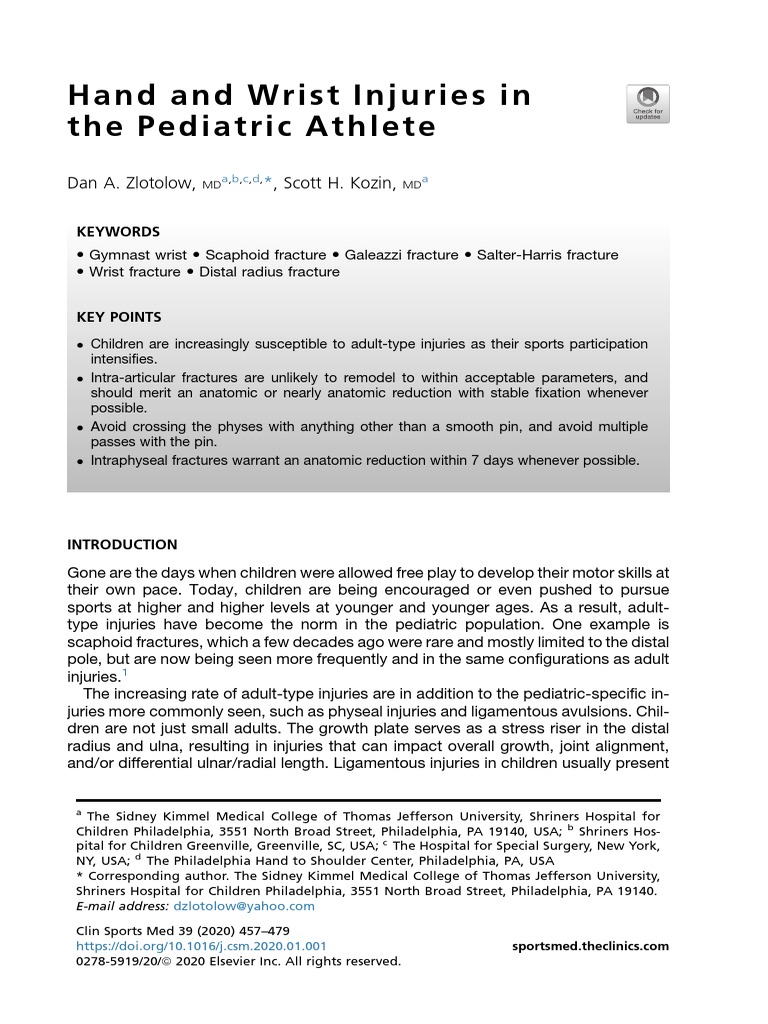 Radio Distal y Mano Niños | PDF | Hand | Limbs (Anatomy)