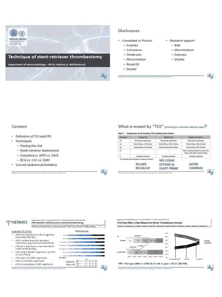 Stent Retriever Thrombectomy Techniques | PDF | Anatomical Terms Of ...