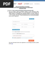 Pasos para Registrarte PruébaT 2025 | PDF