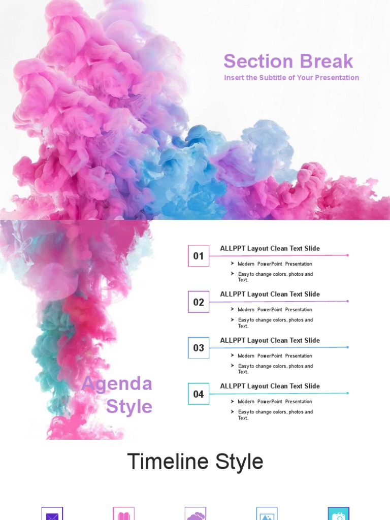 Abstract Ink Drop PowerPoint Templates | PDF | Page Layout | Infographics