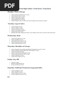Bodybuilding & Weight Training Documents & PDFs | Scribd