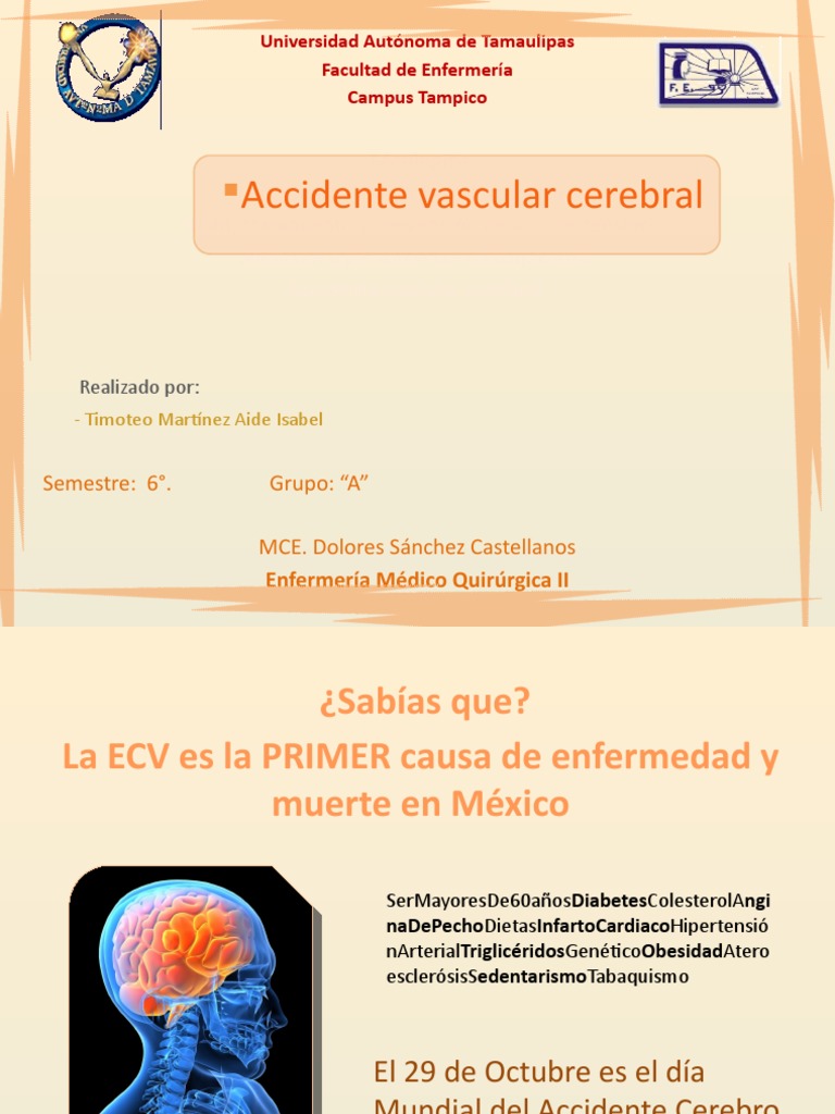 Accidente Vascular Cerebral | PDF | Carrera | Isquemia