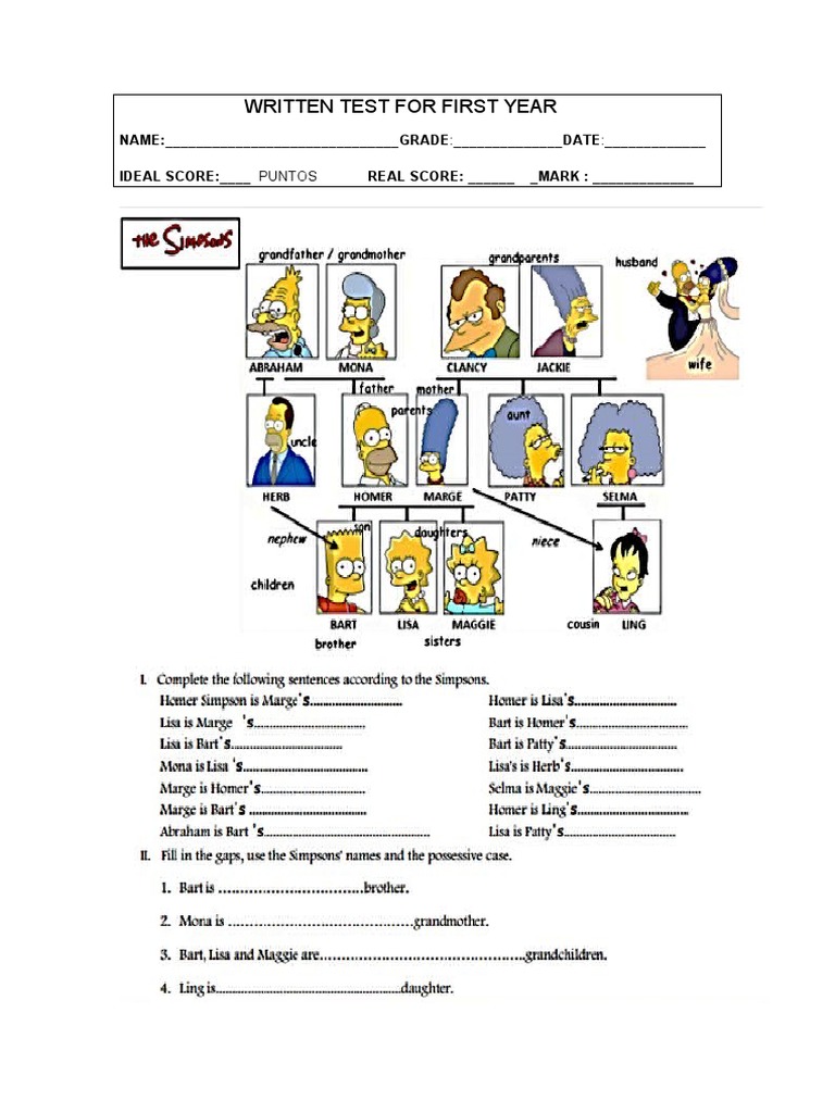 Written Test For First Year | PDF | Schools