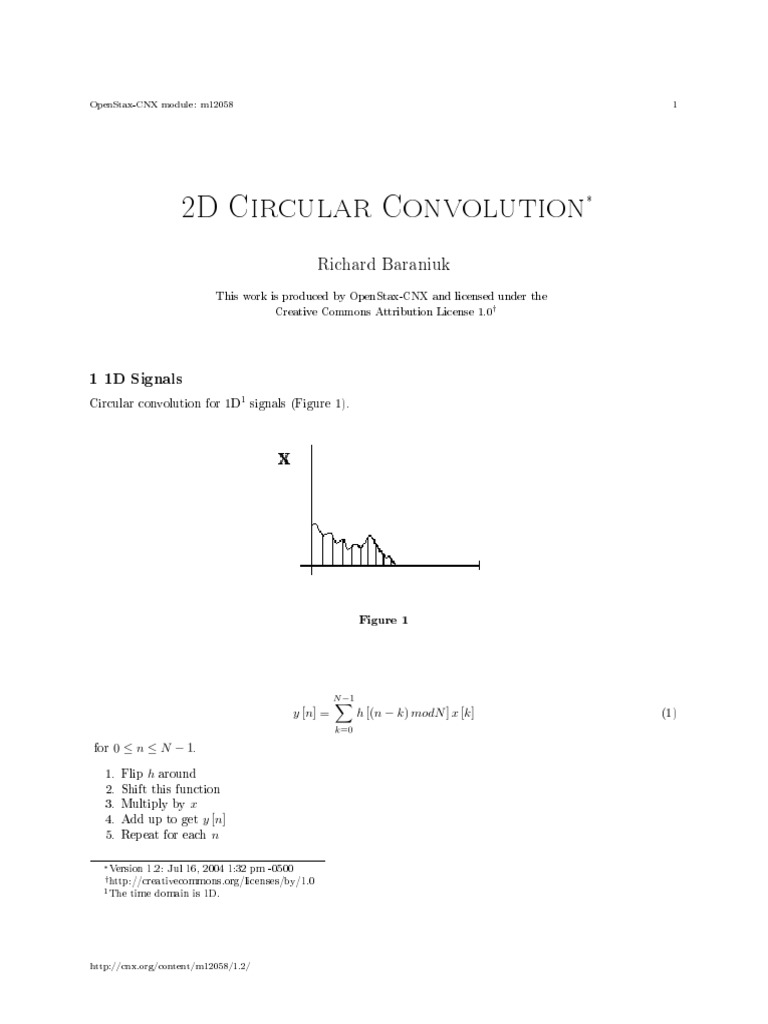 2d Circular Convolution 2 PDF | PDF | Digital Signal Processing ...