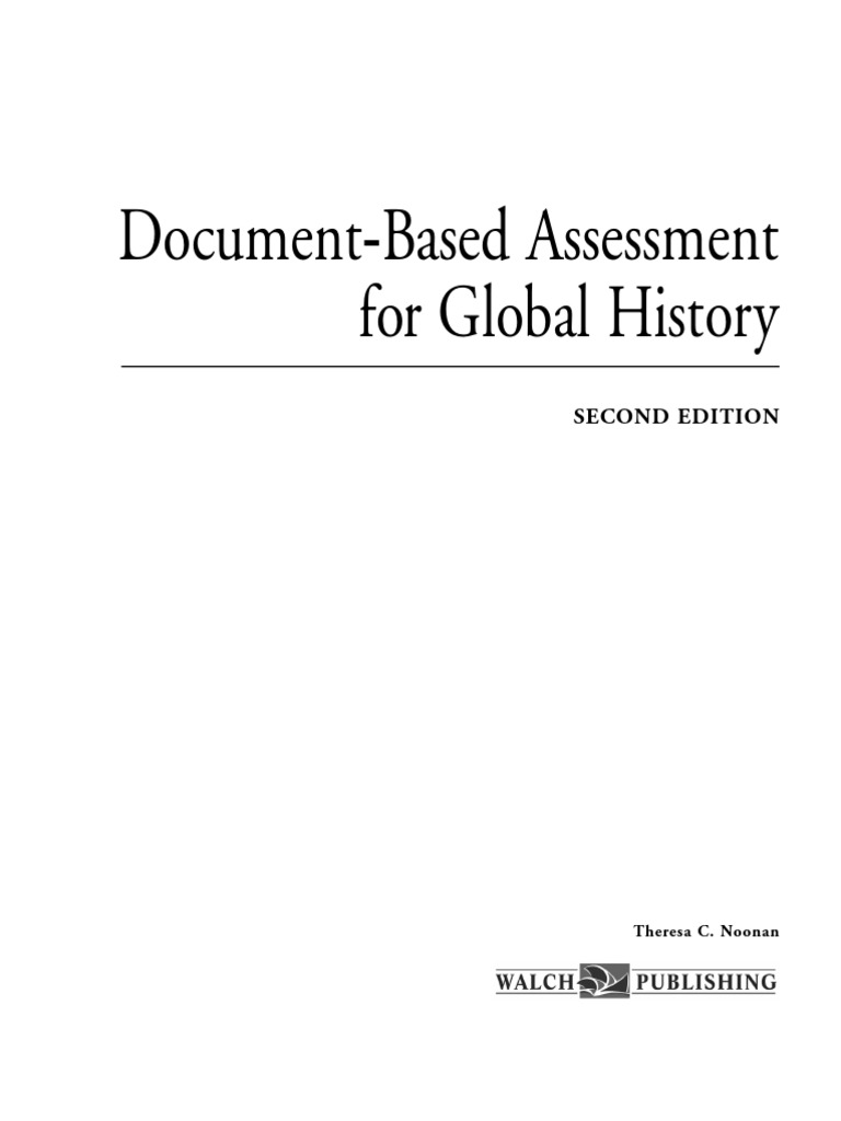 DBQ in World History PDF | PDF | Essays | Educational Assessment