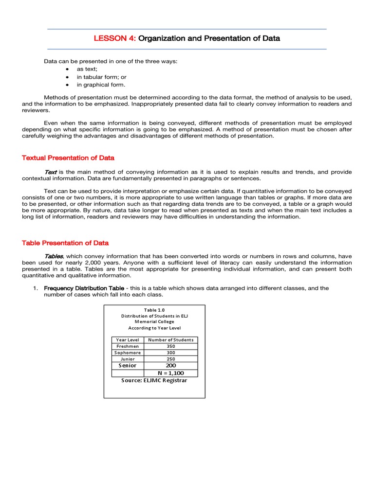 Lesson 4 PDF | PDF | Histogram | Chart