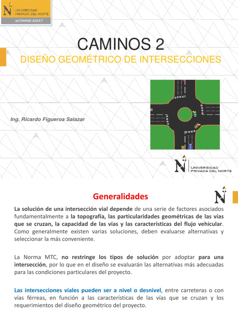 04.diseño Geometrico de Intersecciones | PDF | Intersección (carretera ...