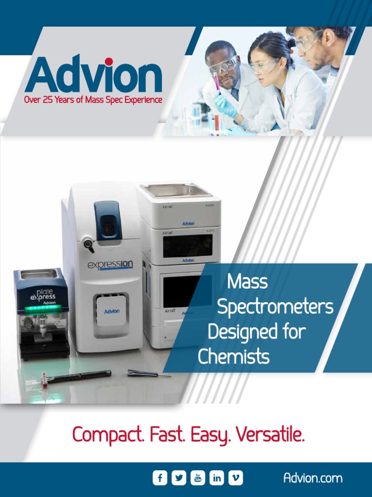 Compact. Fast. Easy. Versatile.: Mass Spectrometers Designed For ...