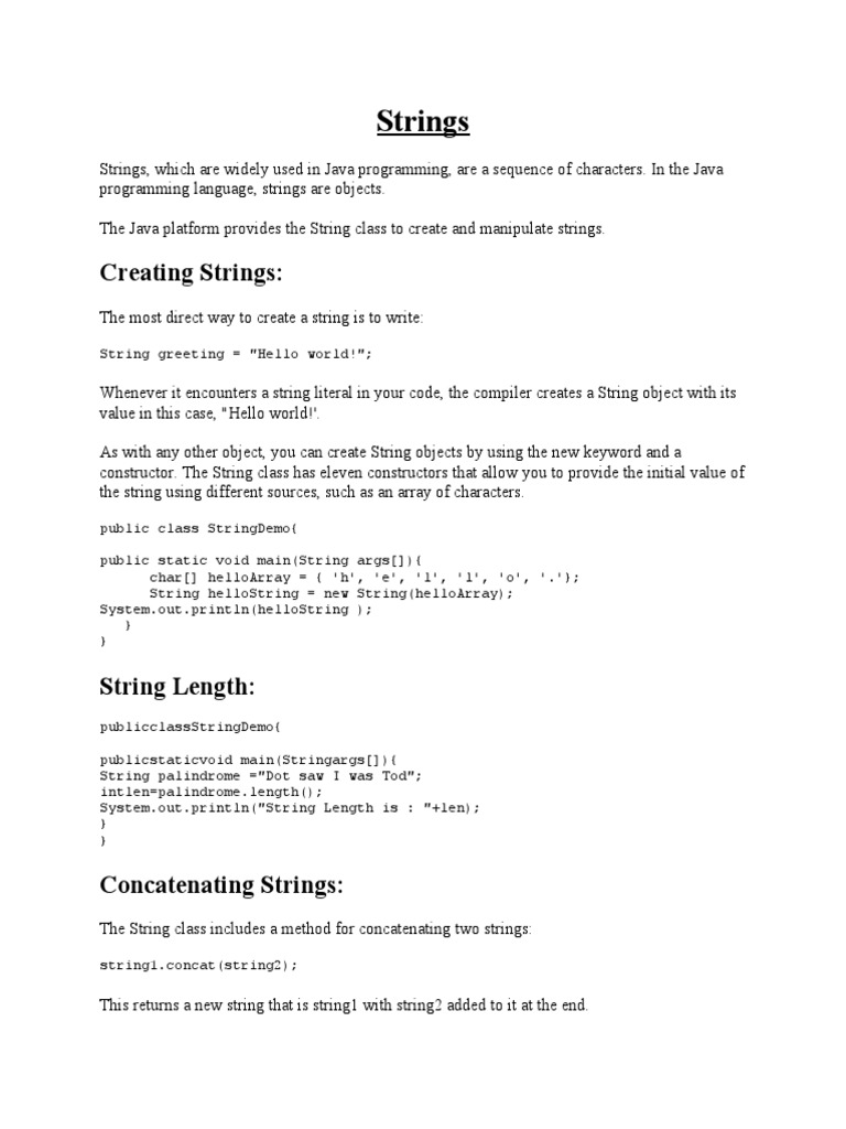 Strings | PDF
