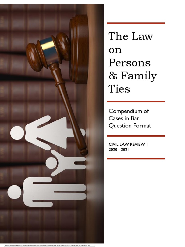Civil Law Review. Book 1 Persons 2020 2021 PDF | PDF | Lawsuit | Complaint