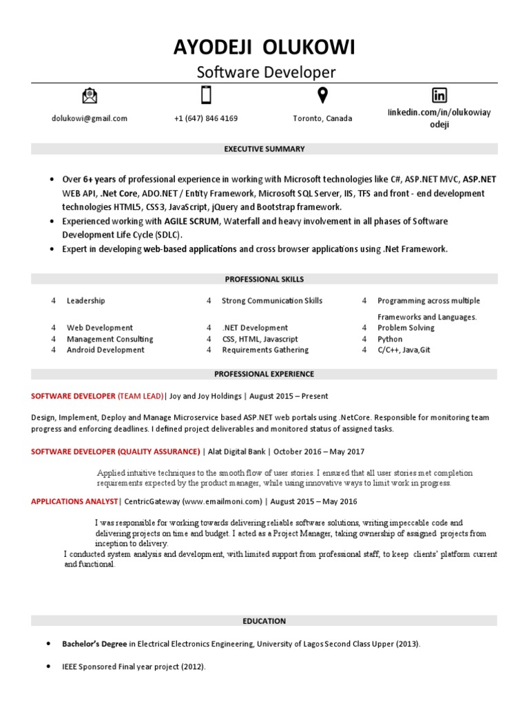 Ayodeji Olukowi: Software Developer | PDF | Web Application | World Wide Web