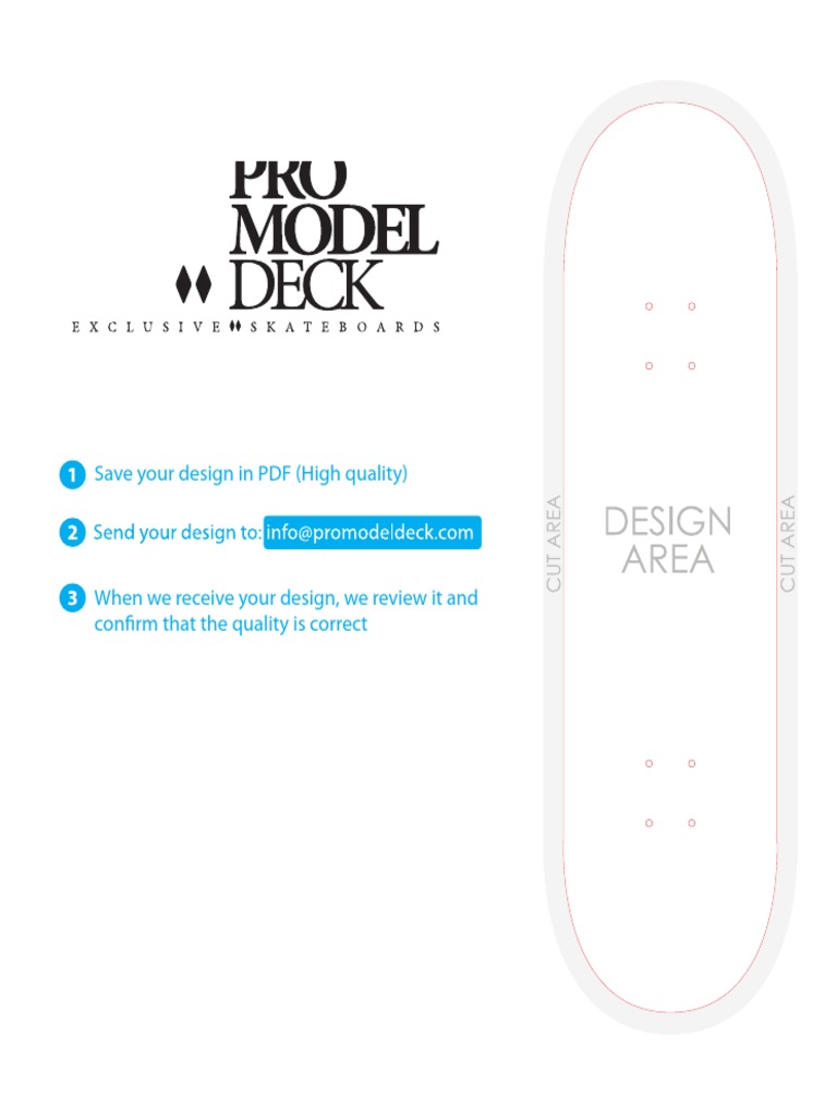 Template Skate Pro Model Deck PDF | PDF