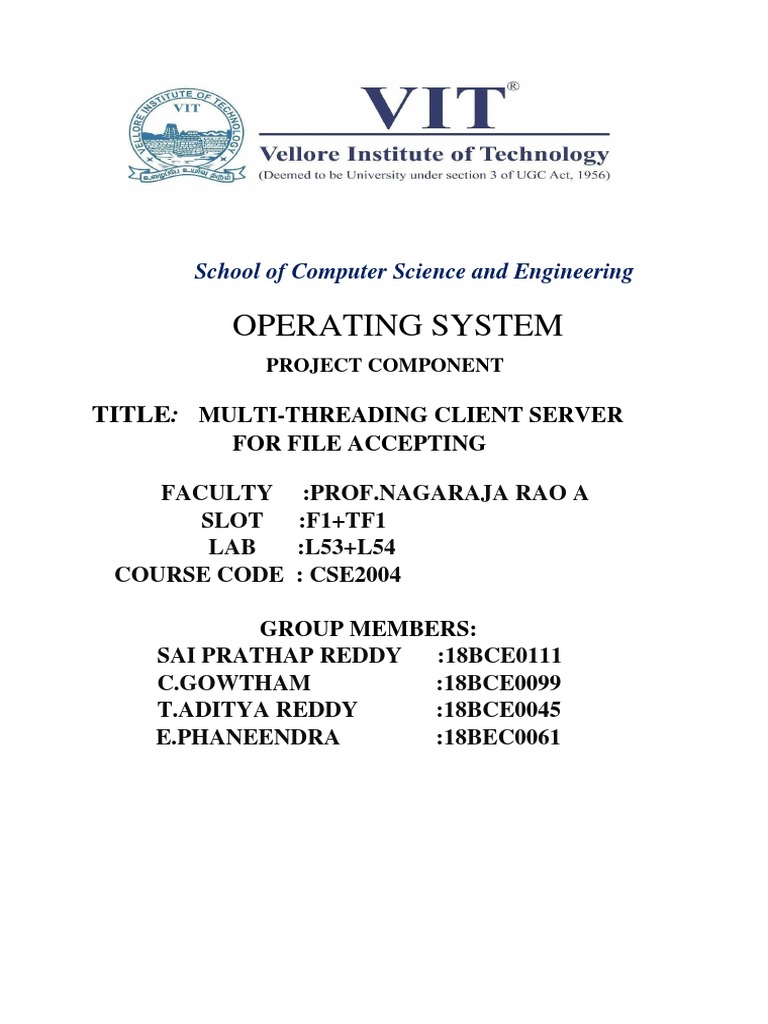 Operating System: Title | PDF | Network Socket | Internet Protocol Suite