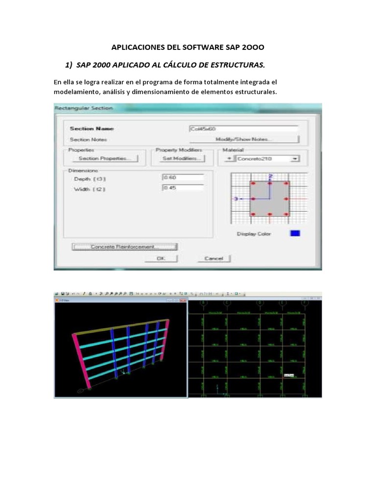 Sap 2000 | PDF | Hormigón | Ingeniería mecánica
