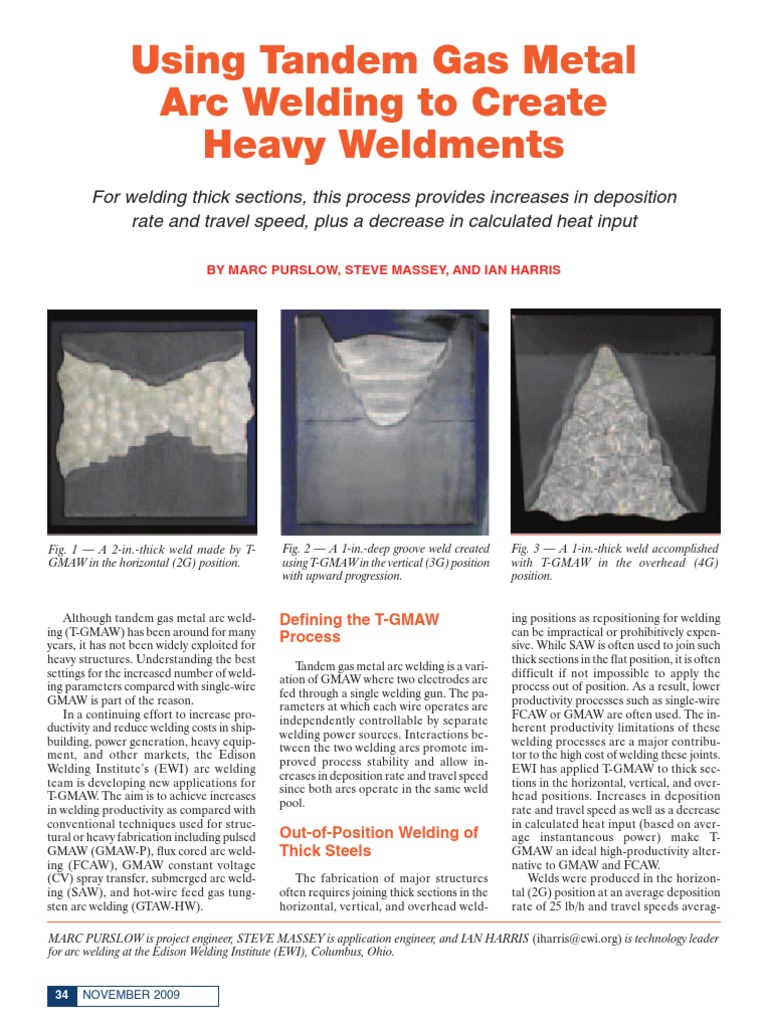 Tandem GMAW | PDF | Welding | Construction