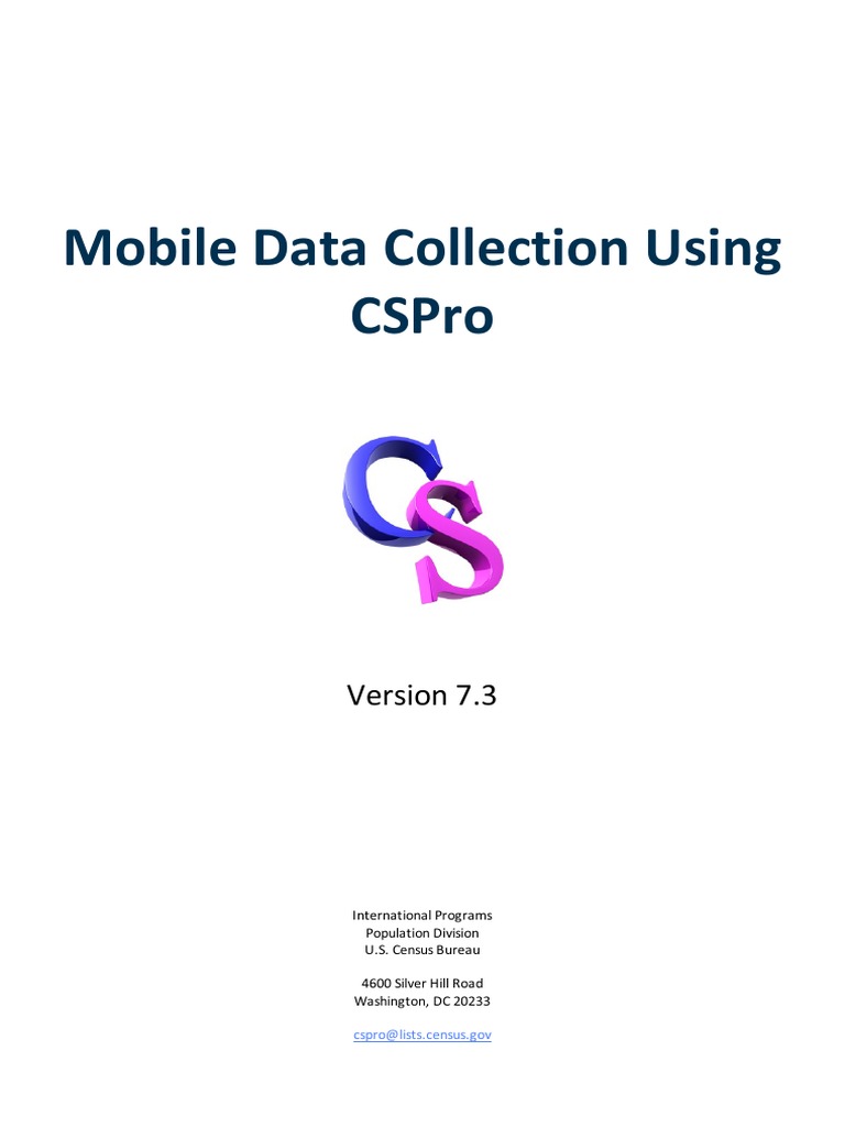 Mobile Data Collection with CSPro 7.3 | PDF | Tablet Computer ...