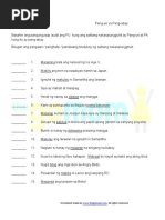 Sanhi at Bunga Worksheet | PDF