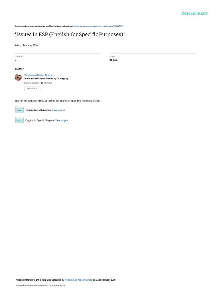 Tree of Elt | PDF | Teachers | Language Education