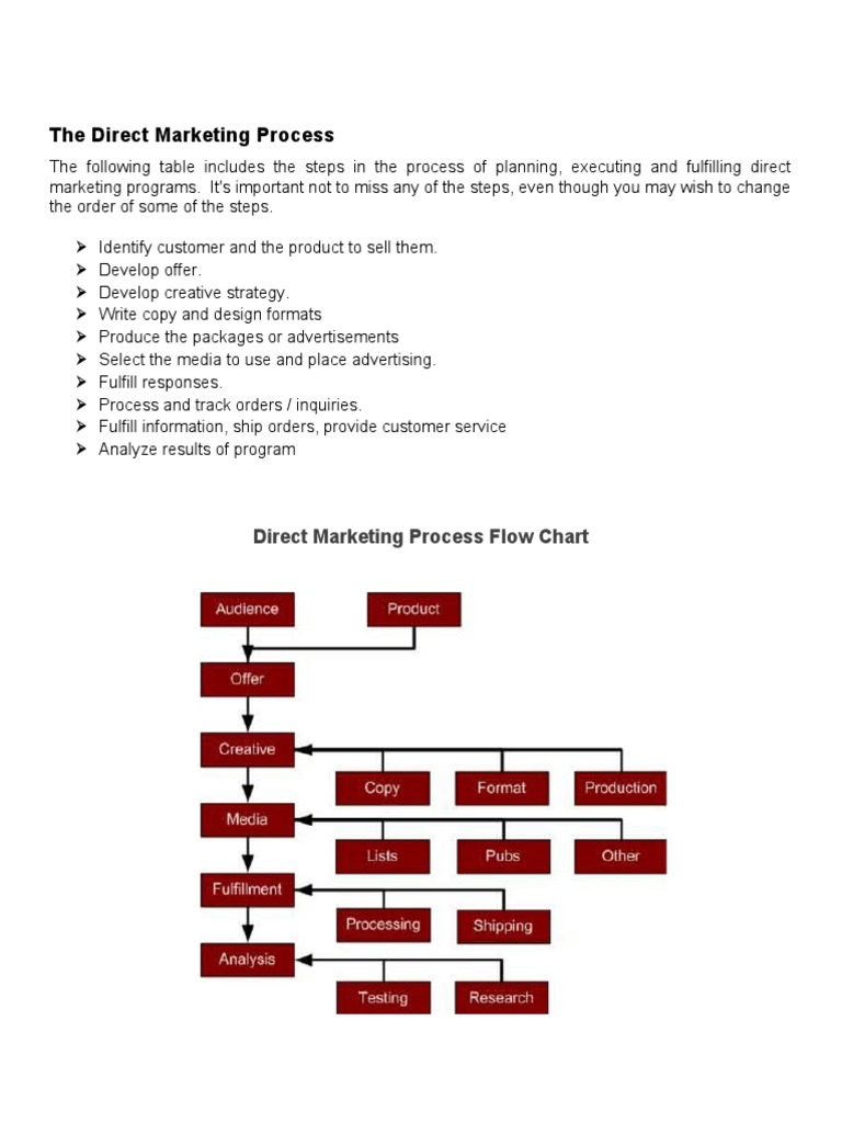 The Direct Marketing Process | PDF