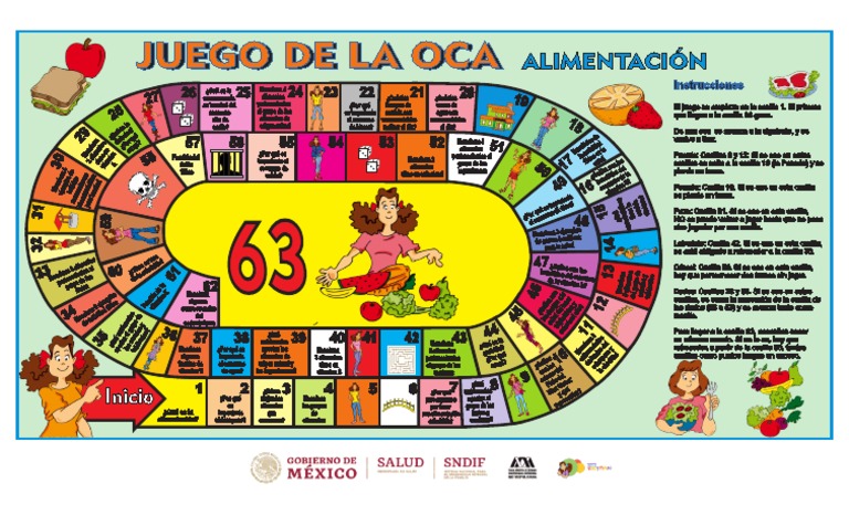 Juego de La Oca Alimentación Con Pleca 1 | PDF | Nutrientes esenciales ...