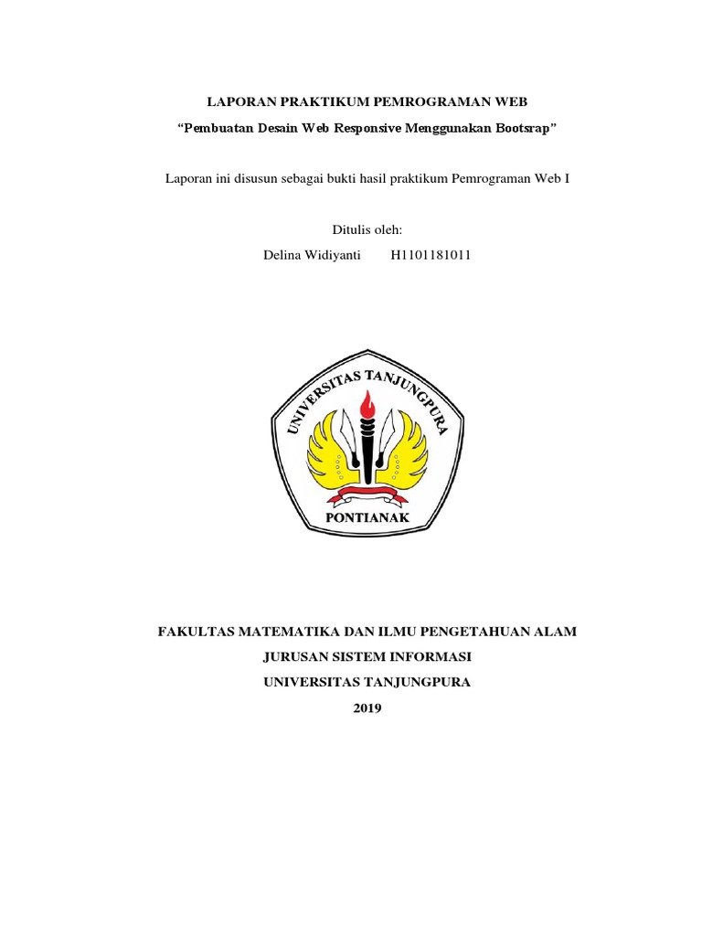 Laporan Praktikum Pemrograman Web I PDF | PDF