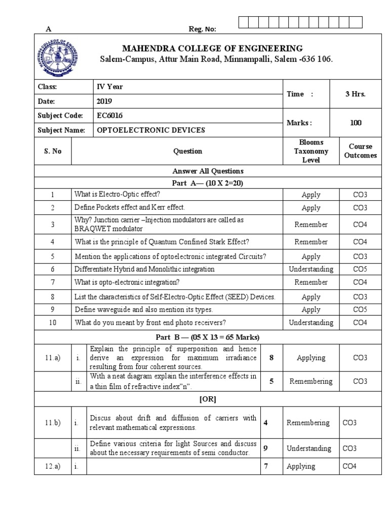 Model Oed Set A | PDF | Detector (Radio) | Atomic