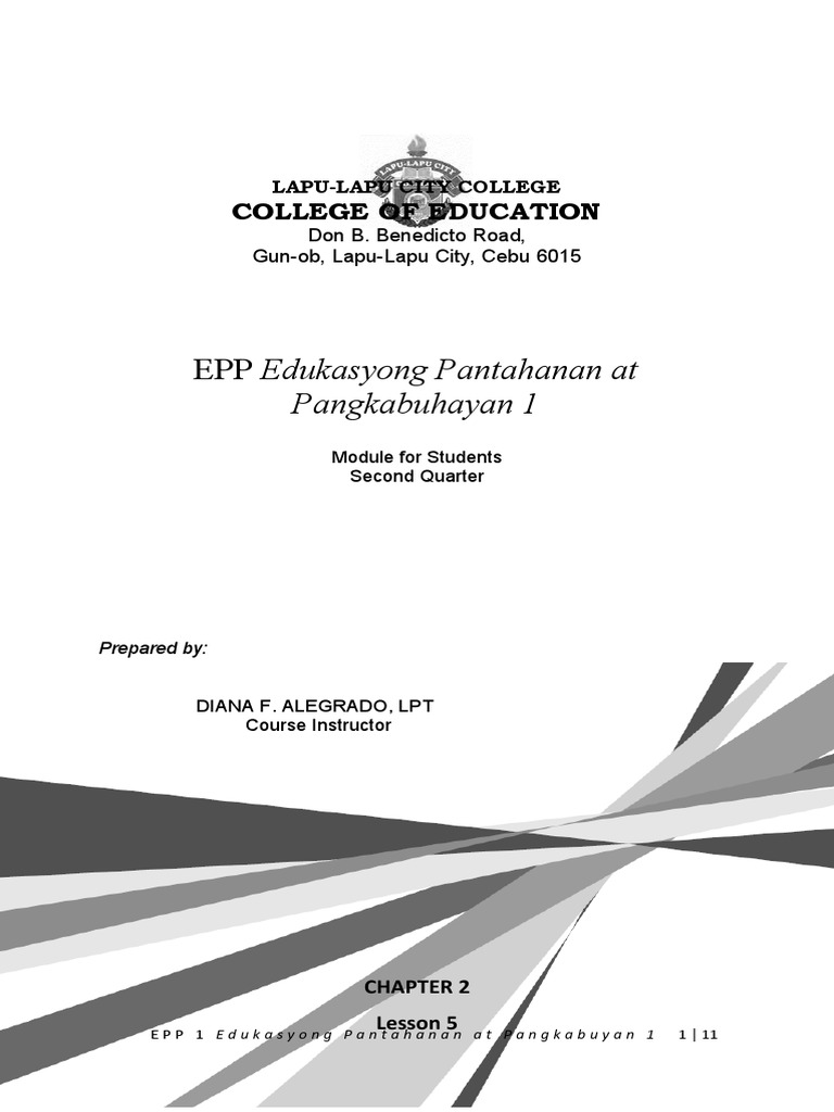 EPP Module 2 | Learning | Project Based Learning