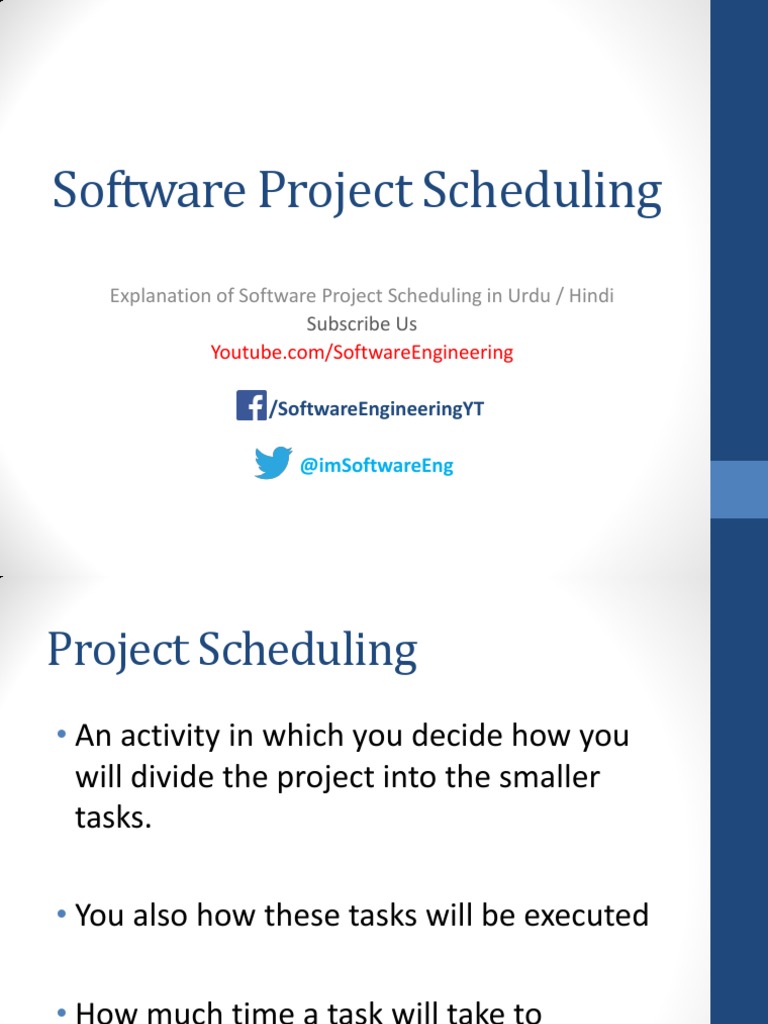 Software Project Scheduling Explained | PDF