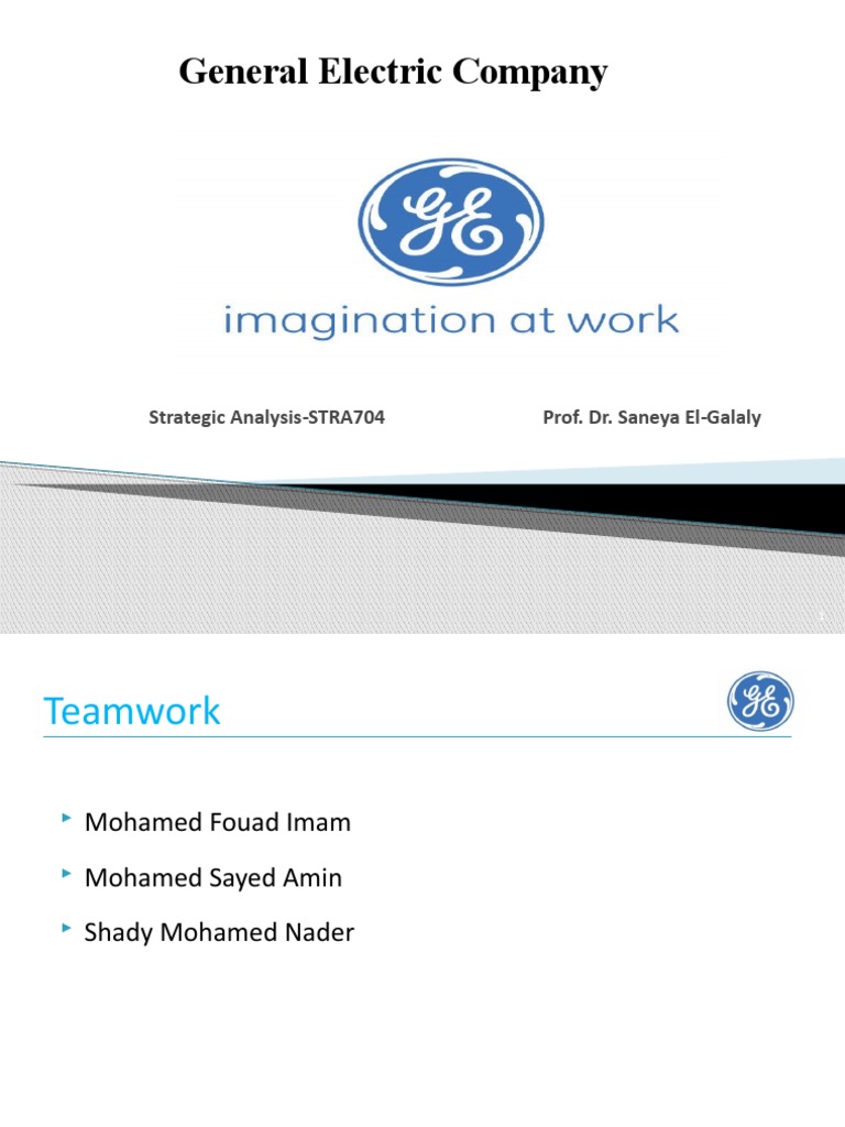 General Electric Strategic Analysis Report | PDF | General Electric ...