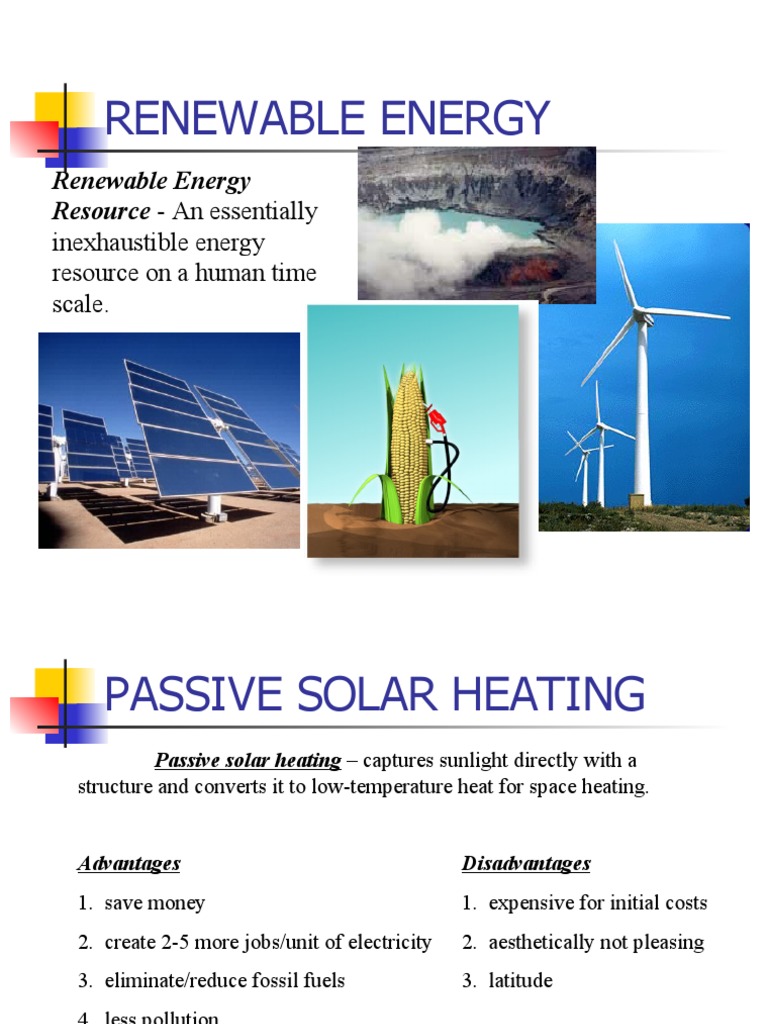 Renewable Energy Resource - An Essentially | PDF | Solar Power ...