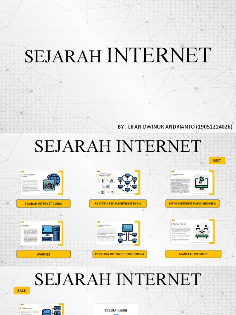 Sejarah Internet Jaringan Komputer | PDF | Bisnis | Komputer
