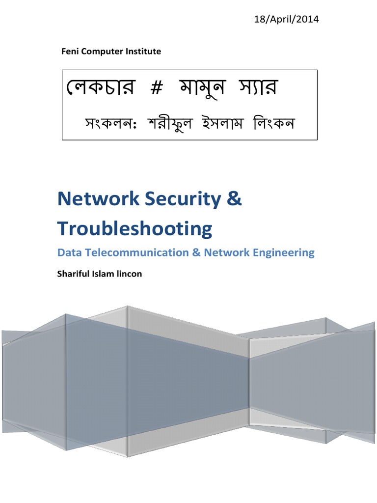 Network Security & Troubleshooting Guide | PDF | Cipher | Cryptography