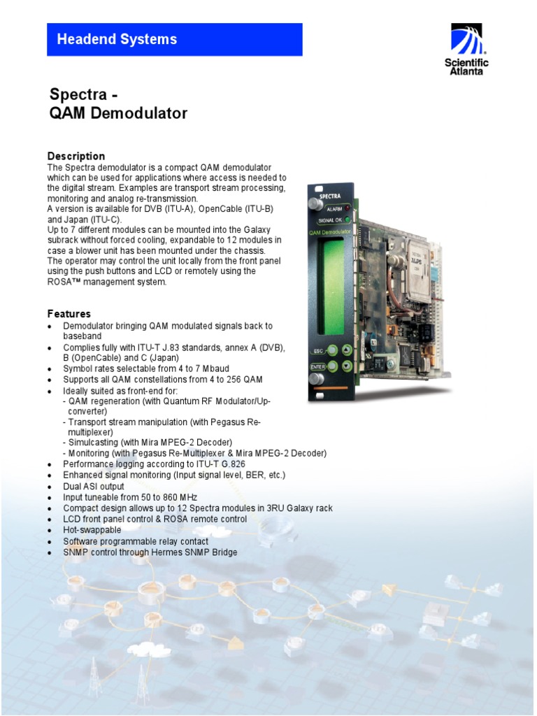 8986735A - Spectra Data Sheet | PDF | Modulation | Physical Layer Protocols