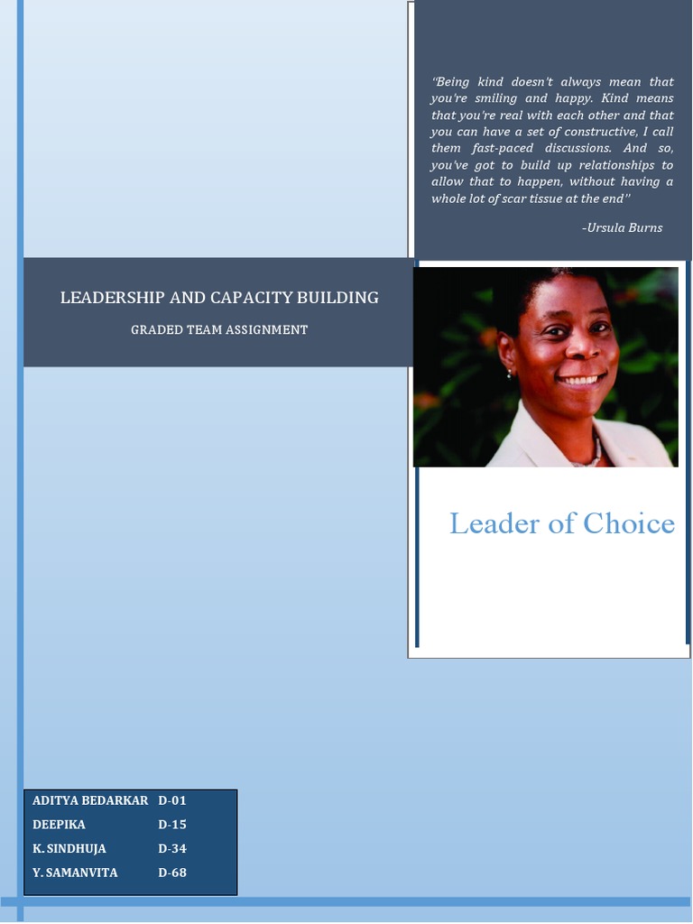 Leader of Choice: Leadership and Capacity Building | PDF | Emotional ...