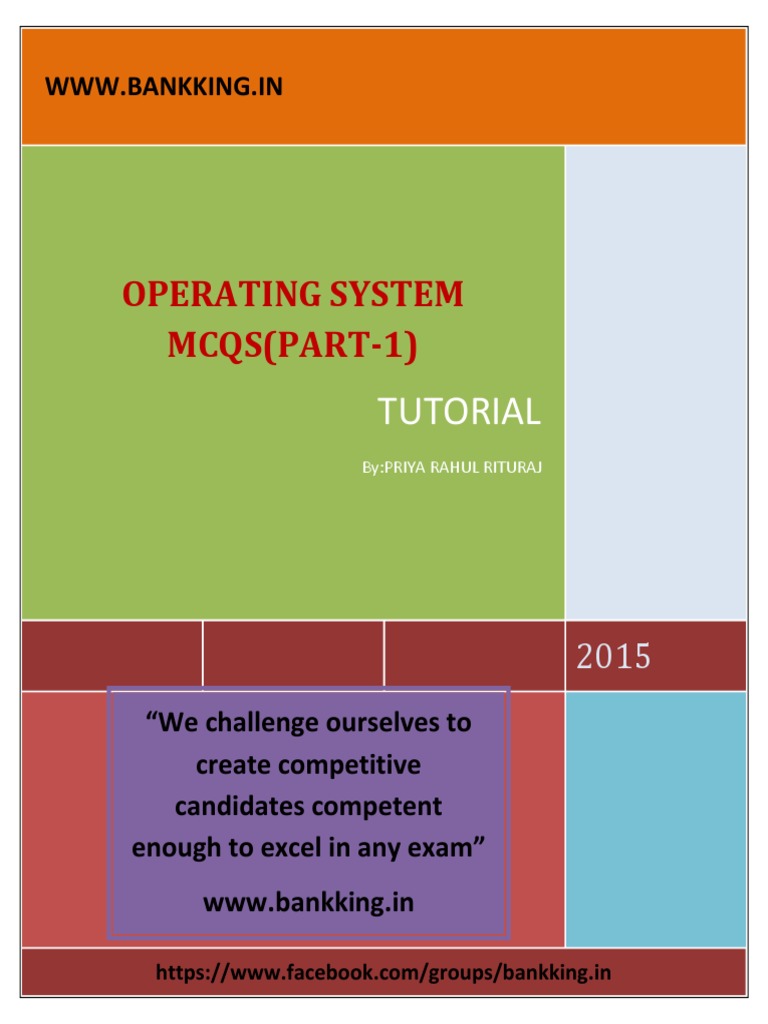 Tutorial: Operating System MCQS (PART-1) | PDF | Scheduling (Computing) | Process (Computing)