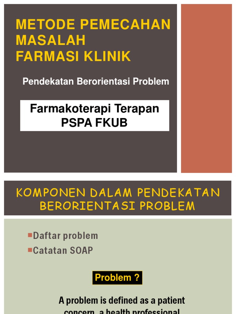Metode SOAP dalam Farmasi Klinik | PDF | Sains & Matematika