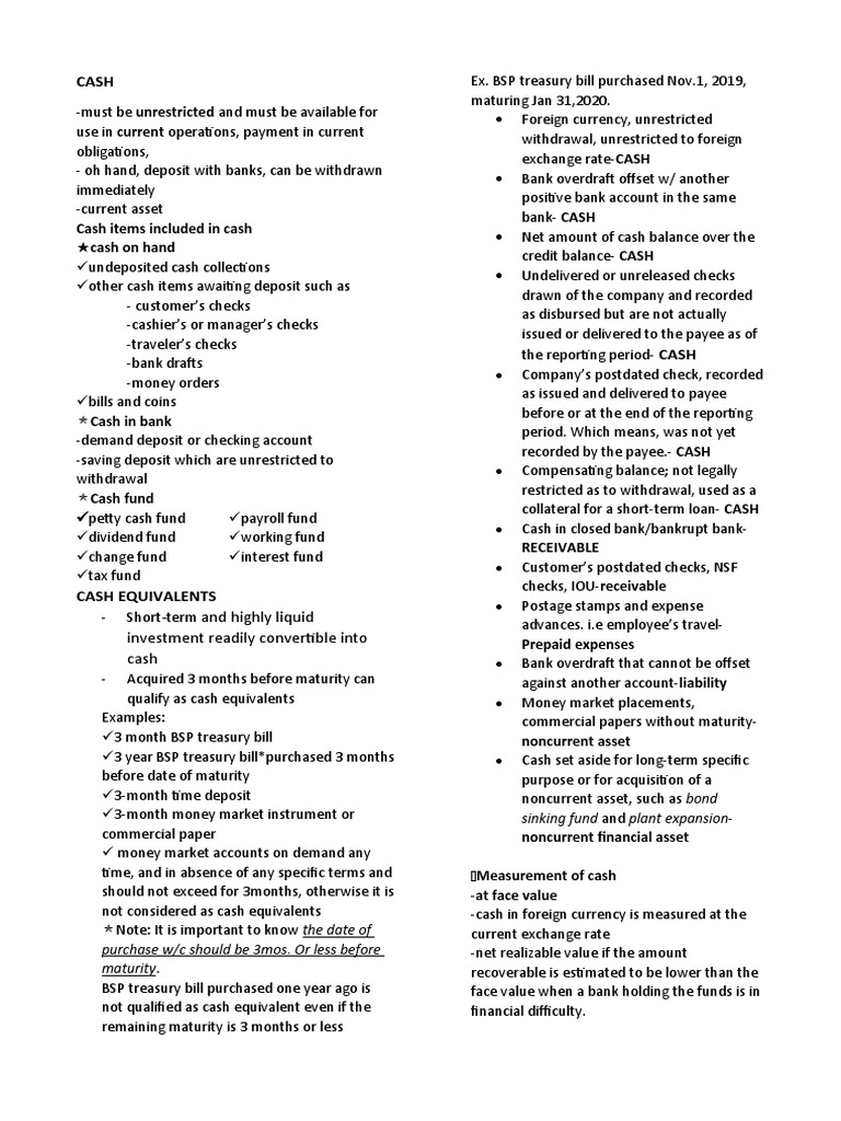 and Highly Liquid Investment Readily Convertible Into Cash | PDF ...