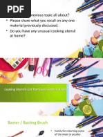 List of 70+ Kitchen Utensils Names With Pictures and Uses | PDF ...