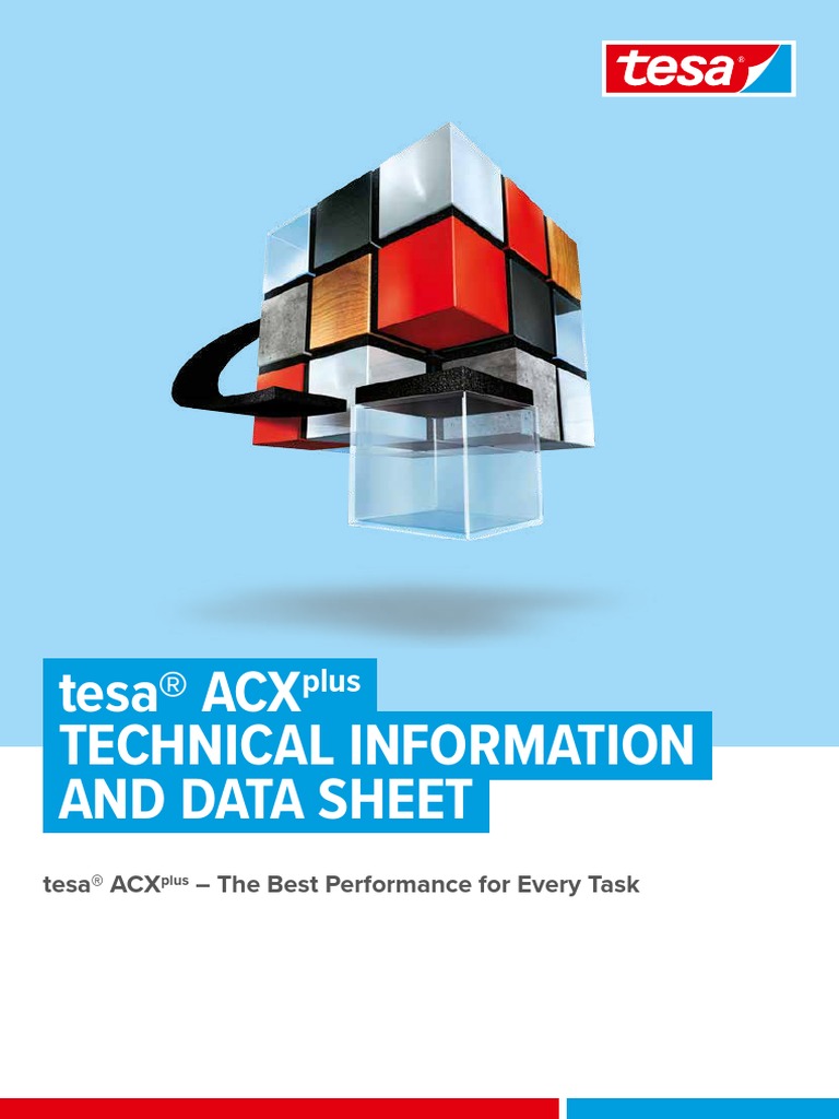 Tesa ACXplus - Technical Data Sheet | PDF | Poly(Methyl Methacrylate ...
