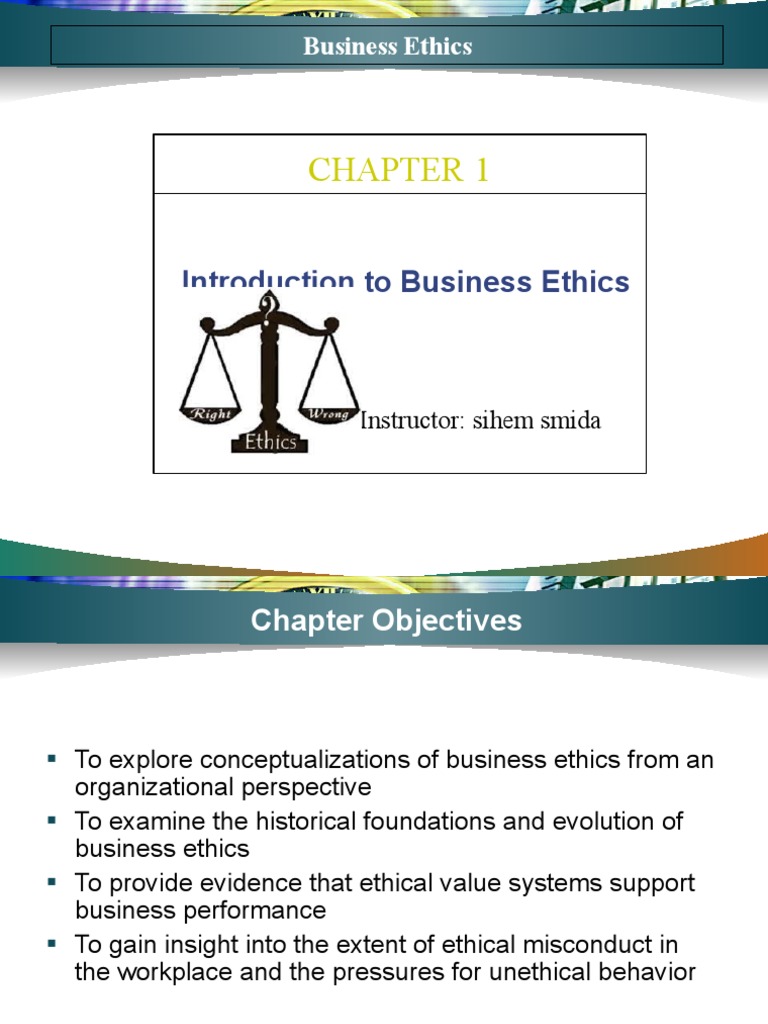 Introduction To Business Ethics | PDF | Business Ethics | Value (Ethics)