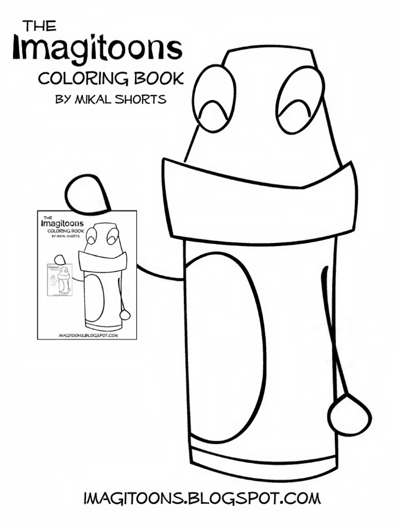 Imagitoons Coloring Book Vol 1 Text | PDF