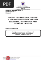Creative Writing Module 2 | PDF | Metre (Poetry) | Haiku