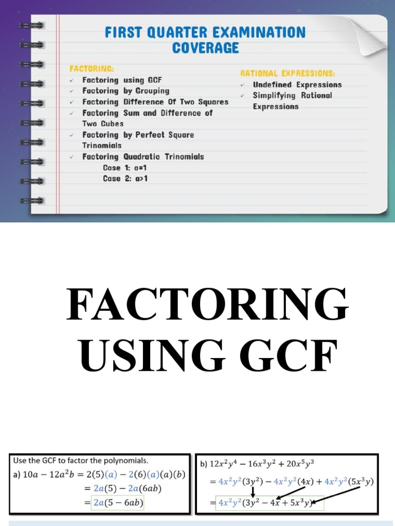 Comprehensive Guide to Factoring Techniques | PDF