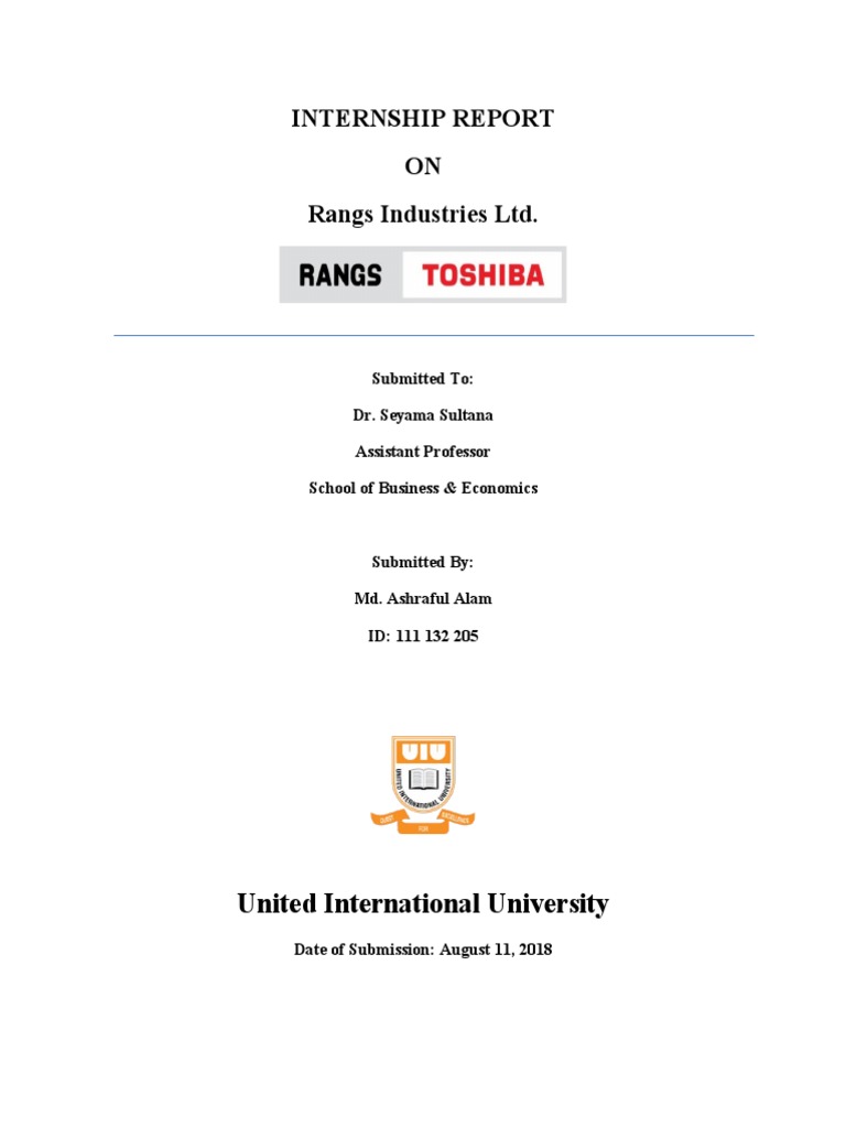 Final Internship Report | PDF | Employment | Sales